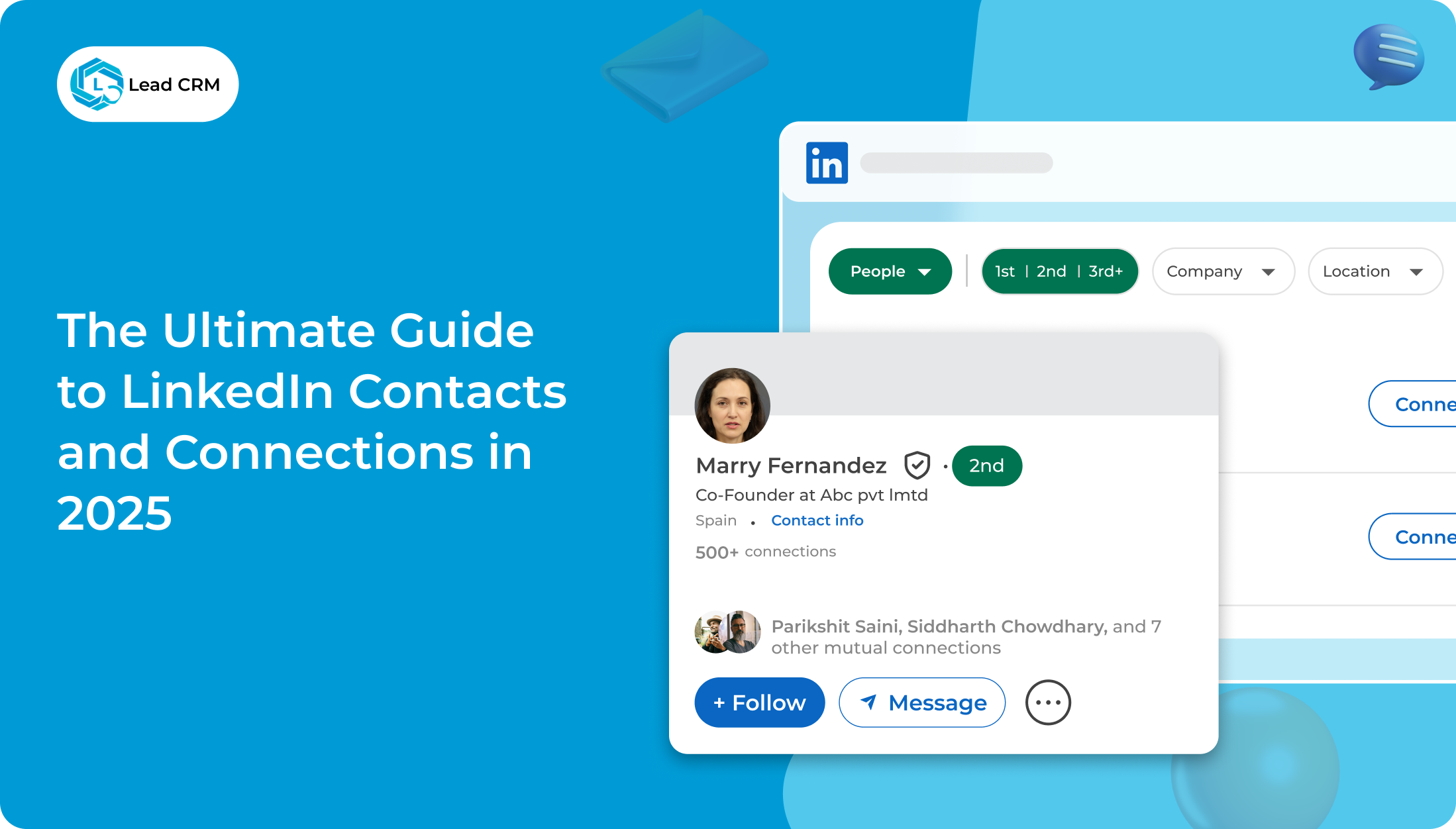 The Ultimate Guide to LinkedIn Contacts and Connections in 2025 | Try leadCRM
