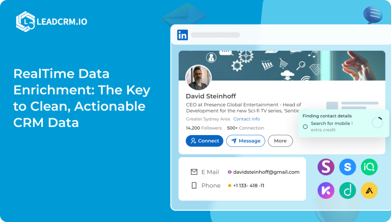 CRM Data Enrichment: Real-Time AI Solutions for Clean Data